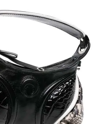 MARINE SERRE Small Futura Shoulder Bag
