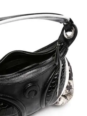 MARINE SERRE Small Futura Shoulder Bag