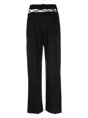 NENSI DOJAKA Cut-out Wool Trousers