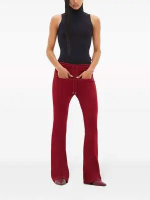 COURREGES Techno Jersey High-neck Bodysuit