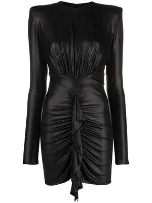 Alexandre Vauthier Gathered Ruffled Minidress