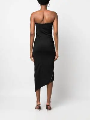 GENNY Asymmetric Strapless Dress