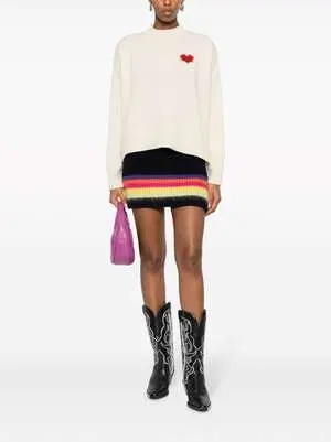 Giada Benincasa Intarsia Logo Merino Wool Jumper