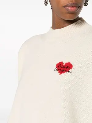 Giada Benincasa Intarsia Logo Merino Wool Jumper