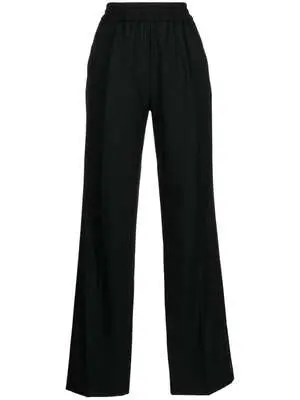 Helmut Lang Piped-trim Detail Wide-leg Trousers