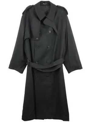 Yohji Yamamoto Double Breasted Coats For Men