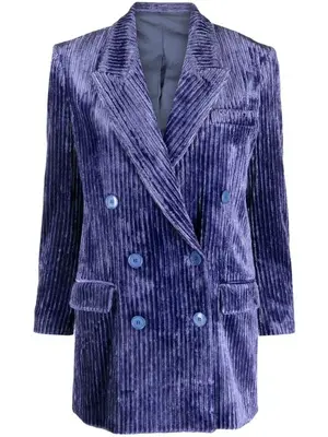 Isabel Marant Dita Double-breasted Blazer - Purple
