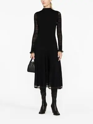 3.1 Phillip Lim High-neck Flared Midi Dress