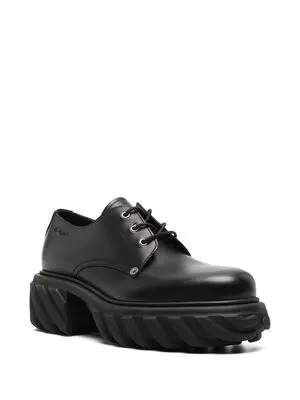 Off-White Exploration Leather Derby Shoes - Black