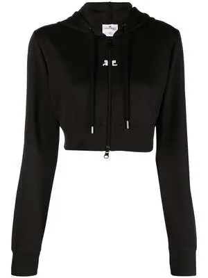 Courreges Full Zip Sweatshirts Hoodies For Women