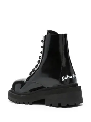 Palm Angels Logo-print Lace-up Boots