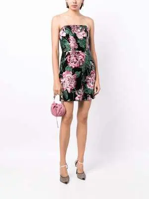 Marchesa Sequin-embellished Strapless Minidress