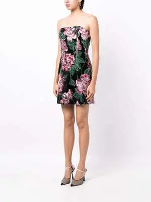 Marchesa Sequin-embellished Strapless Minidress