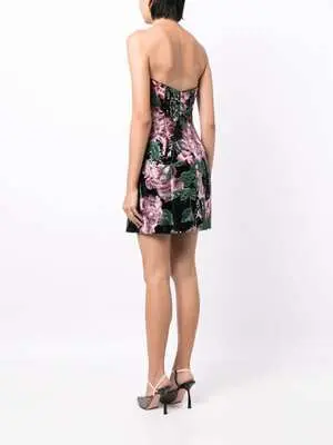 Marchesa Sequin-embellished Strapless Minidress