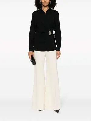 Moschino Virgin Wool Palazzo Trousers