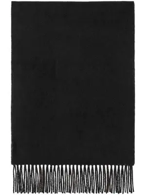Burberry Checked Reversible Cashmere Scarf - Black