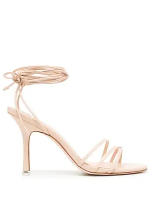 BLACK SUEDE STUDIO Leandra 95mm Leather Sandals