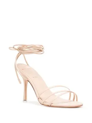 BLACK SUEDE STUDIO Leandra 95mm Leather Sandals