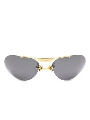 Coperni Pilot Frame Clip-on Sunglasses - Black