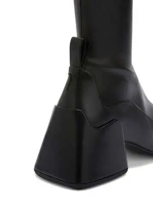 JIL SANDER Block-heel Leather Boots