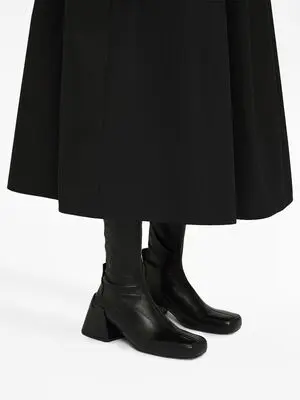 JIL SANDER Block-heel Leather Boots