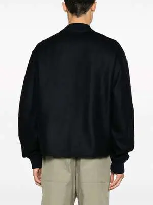 JIL SANDER Zip-up Wool Bomber Jacket