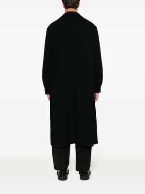 Yohji Yamamoto Felted Notched-lapel Trench Coat