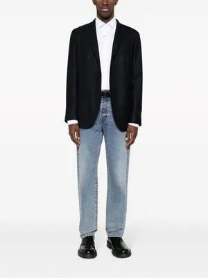 Boglioli Single-breasted Virgin Wool Blazer - Blue