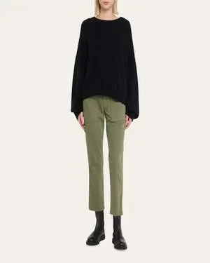 AMO Easy Straight Army Trousers - Black