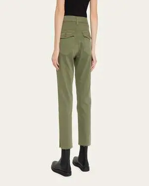 AMO Easy Straight Army Trousers - Black