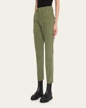 AMO Easy Straight Army Trousers - Black