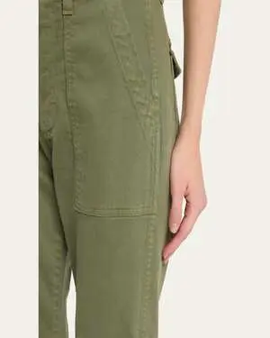 AMO Easy Straight Army Trousers - Black