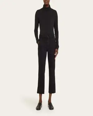 AMO Easy Straight Army Trousers - Black