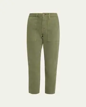 AMO Easy Straight Army Trousers - Tea Leaf
