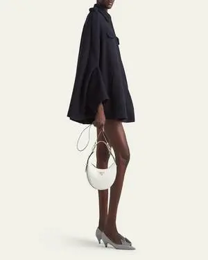 Prada Calf Leather Shoulder Bag - Cognac