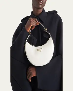 Prada Calf Leather Shoulder Bag - Cognac