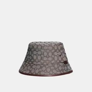 COACH Signature Jacquard Bucket Hat - Oak