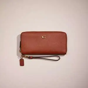 COACH Restored Continental Wallet Brass/1941 Saddle