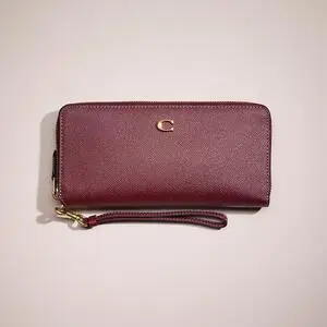COACH Restored Continental Wallet Brass/wine