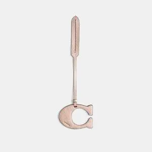 COACH Signature Bag Charm Rose Gold Metallic