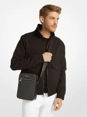 Michael Kors Varick Logo Flight Bag