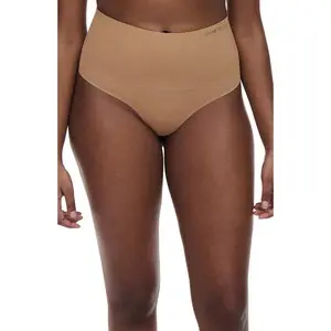 Chantelle Smooth Comfort High Waist Thong - Terracotta