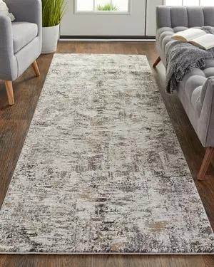FEIZY Vancouver 39fhf Runner Area Rug, 2'10 X 7'10 - Ivory Charcoal