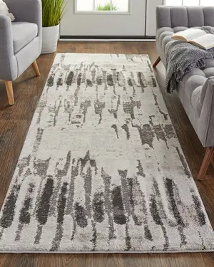 FEIZY Vancouver 39fif Runner Area Rug, 2'10 X 7'10 - Gray Charcoal