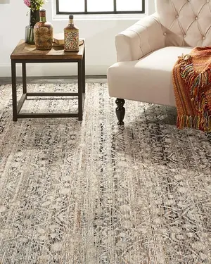 FEIZY Caprio 9203961f Area Rug, 6'7 X 9'6 - Stone/gray