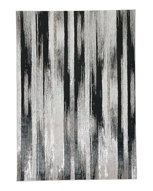 FEIZY Micah 6943338f Area Rug, 3'11 X 6 - Black/silk