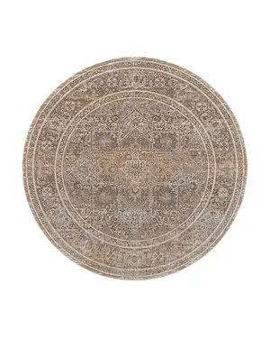 FEIZY Celene Cel39kxf Round Area Rug, 7'9 X 7'9 - Beige/gray