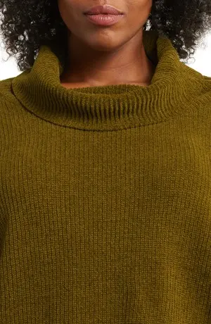 Eileen Fisher Cowl Neck Organic Cotton Sweater