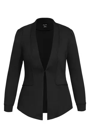 City Chic Piping Ponté Knit Jacket