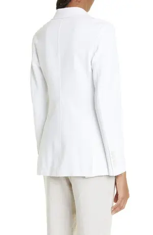Eleventy Single-breasted Cotton-blend Blazer - 00 - White